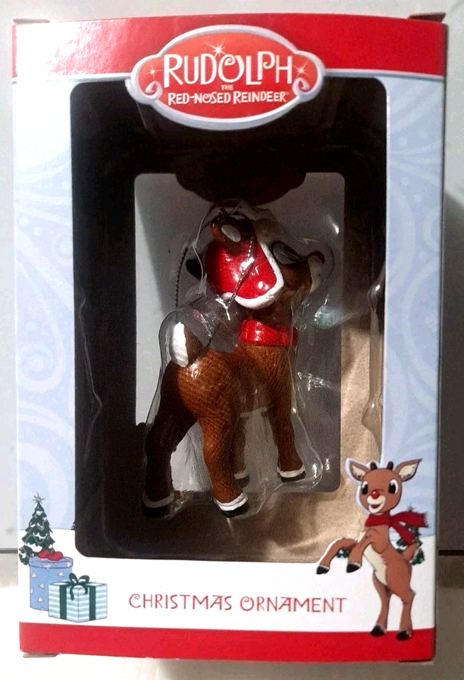 Santa's Kurt S. Adler RUDOLPH THE RED NOSED REINDEER 3.5" Christmas ...
