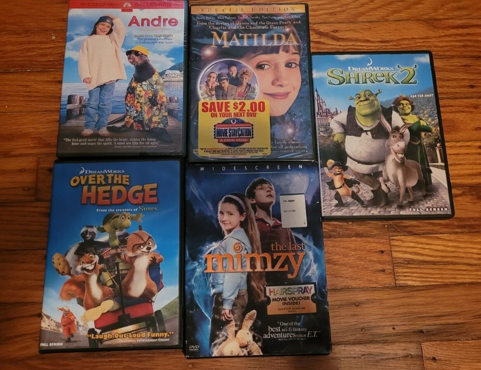 Lot Of 13 Children & Family DVD Movies. Ice age, Madagascar, Shrek ...