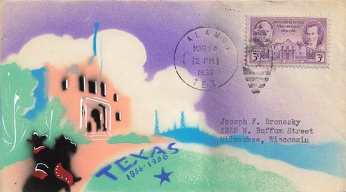 US 776 M-17 Risko Art Hand Painted Texas Unofficial Event Cover | eBay