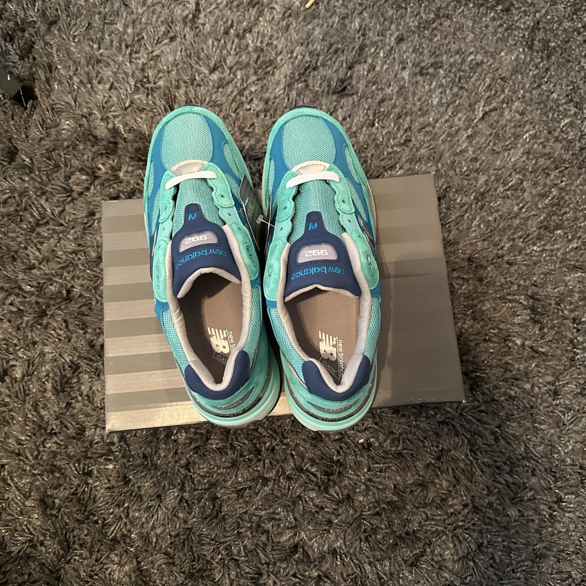 Size 10 - New Balance 992 Made in USA Blue Silver Metallic Size 10 - New Balance 992 Made in USA Blue Silver Metallic