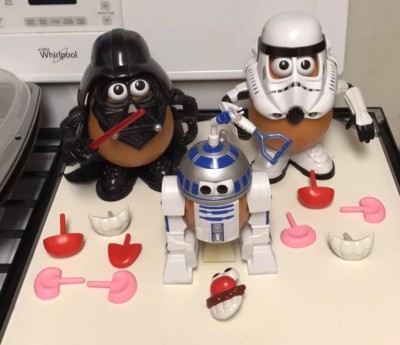 3 Lot Star Wars Mr. Potatoes Head R2-D2 Darth Vader Storm Trooper ...