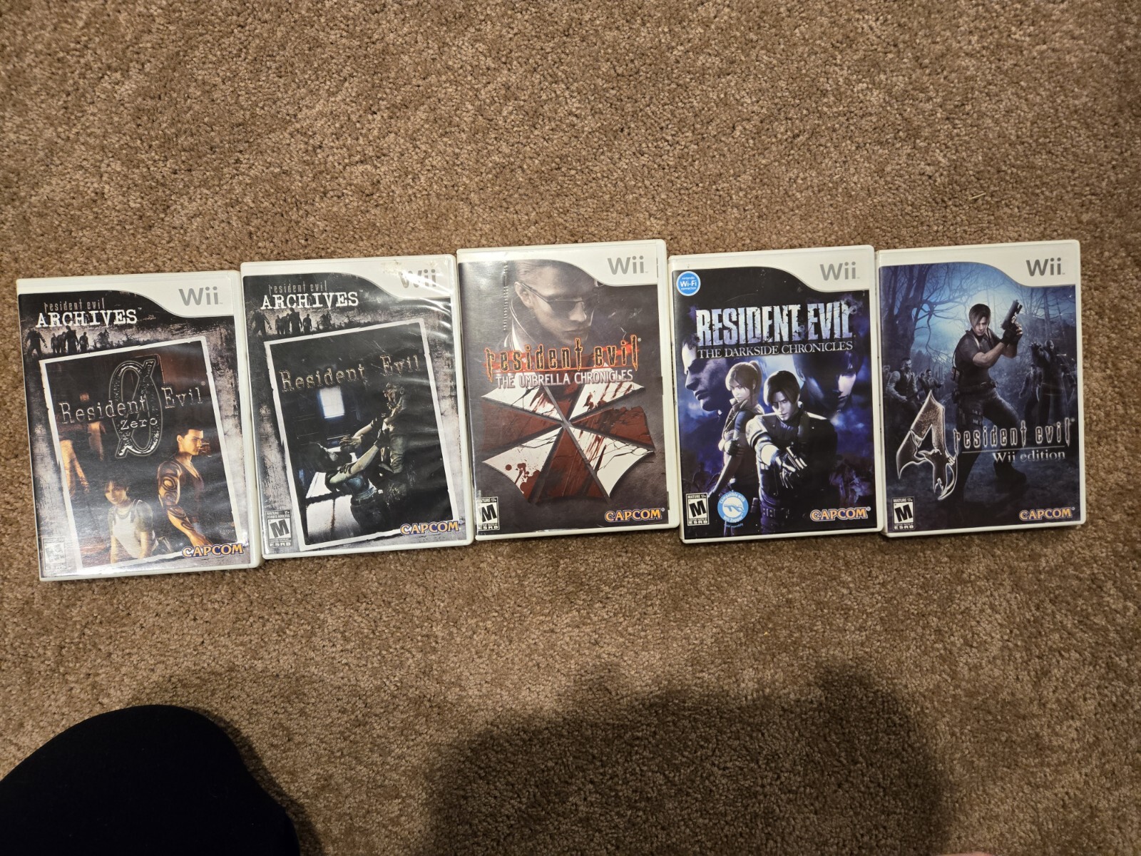 Resident Evil Wii Lot, Umbrella Chronicles, Darkside Chronicles, 0, 4 ...