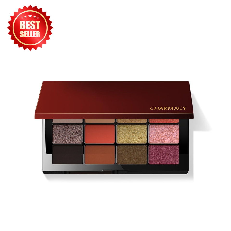 12 Colors Eyeshadow Palette, Metallic High Pigment Matte Shimmer Eye ...
