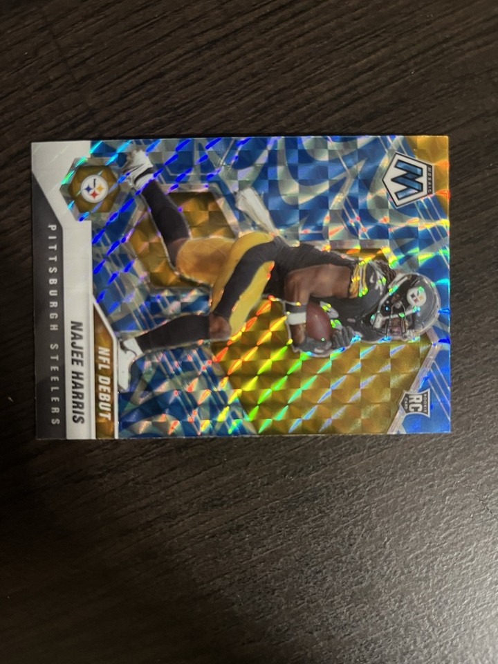 2021 Panini Mosaic - NFL Debut Najee Harris #252 Reactive Blue Mosaic ...
