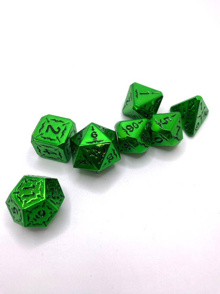 DND Solid Metal Dice Set - Legendary Weapons Sword of the Emerald Isles ...