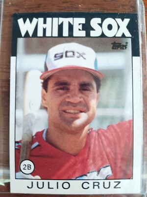 JULIO CRUZ WHITE SOX 1986 TOPPS BASEBALL CARD #14 | eBay