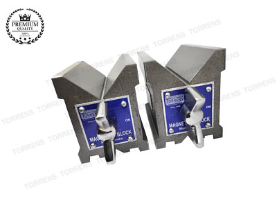 Precision Magnetic V block Matched Pair Both Side V 80x70x60mm-3" Set ...
