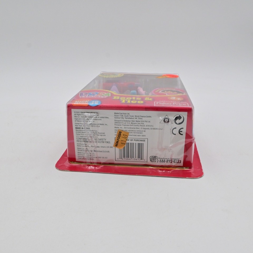 Vintage 2003 Fisher Price Dora The Explorer Boots & Tico Nick Jr Figure ...