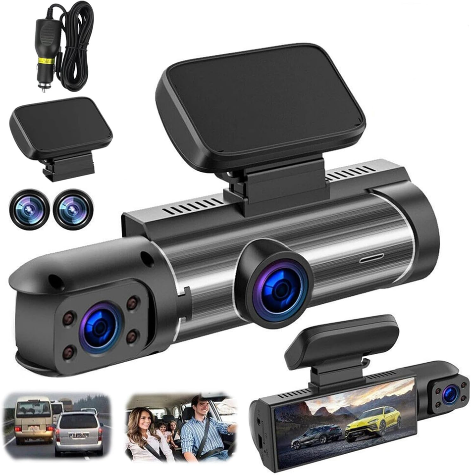 2025 New 64G Enesy Car Dash Cam, 1080P Enesy Front and Rear Dash Camera ...