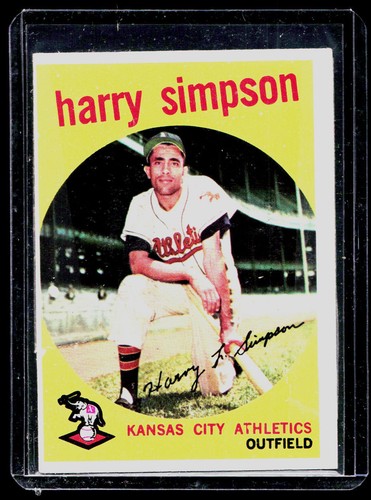 1959 Topps Poor Harry Simpson #333 Kansas City Athletics | eBay