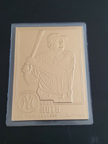 Babe Ruth Gold 1996 CMG Worldwide New York Yankees #30 Baseball Card | eBay