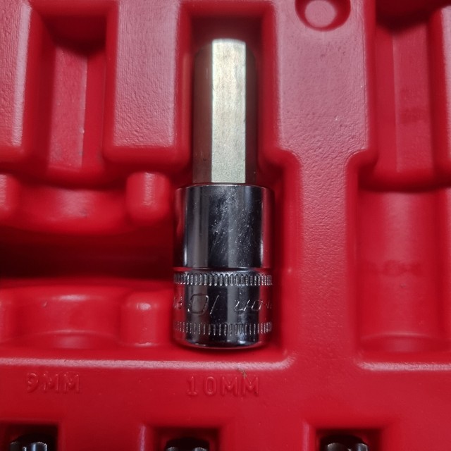 X01 Snap-on USA Heavy Duty 10mm Allen Hex Key Bit 3/8" Drive Socket ...