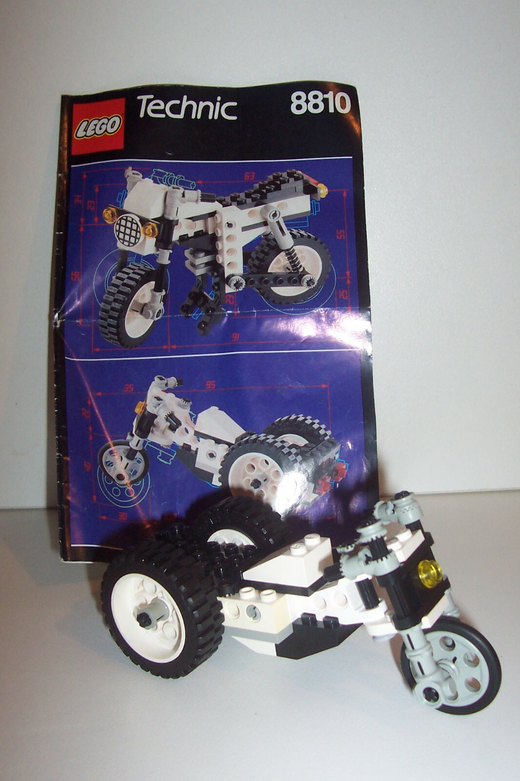 VINTAGE LEGO TECHNIC 8810 CAFE RACER - COMPLETE WITH INSTRUCTIONS - NO ...