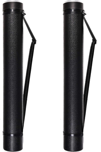 2-Pack Extendable Poster Tubes Expand from 24.5” to 40” with Shoulder ...