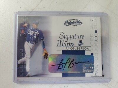 Angel Berroa - 2002 Donruss Signature Marks - Autograph Card - 98/200 ...