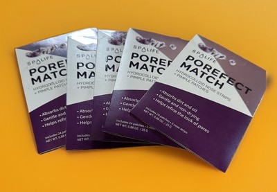5 packs SpaLife Porefect Match - 3 Hydrocolloid Nose Strips + 24 Pimple ...