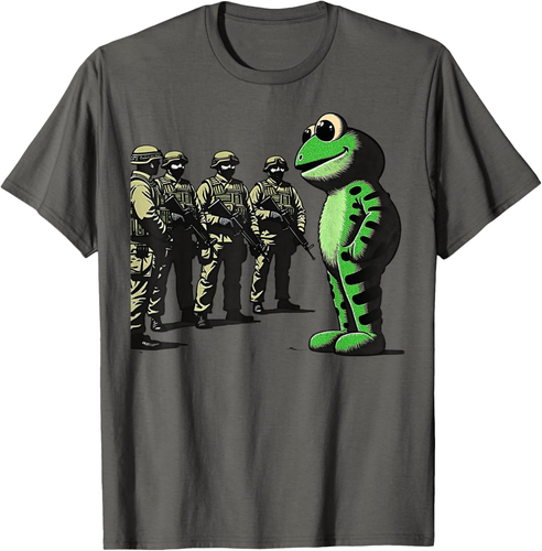 Funny Frog T-Shirt Portland Protest Activist Cartoon Meme Tee | eBay