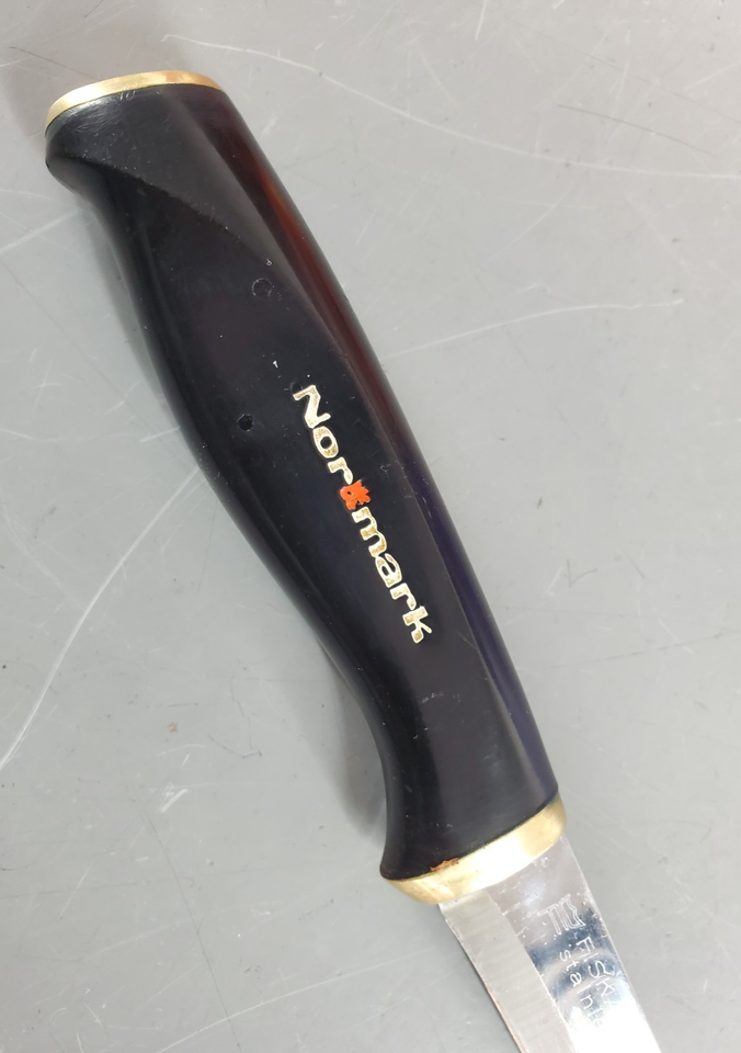 NORMARK FISKARS FILLET KNIFE FISH STAINLESS 1967 LEATHER SHEATH 6.25 ...