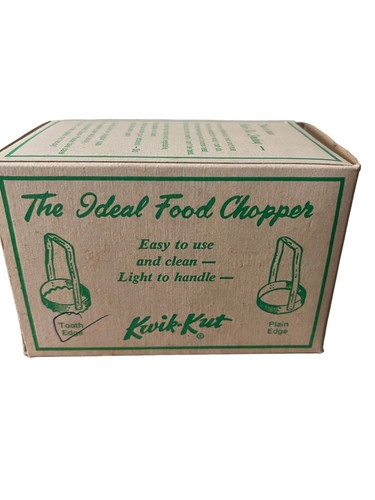 Vtg KWIK-KUT Serrated Edge Food Chopper Biscuit Cutter 3” Stainless ...