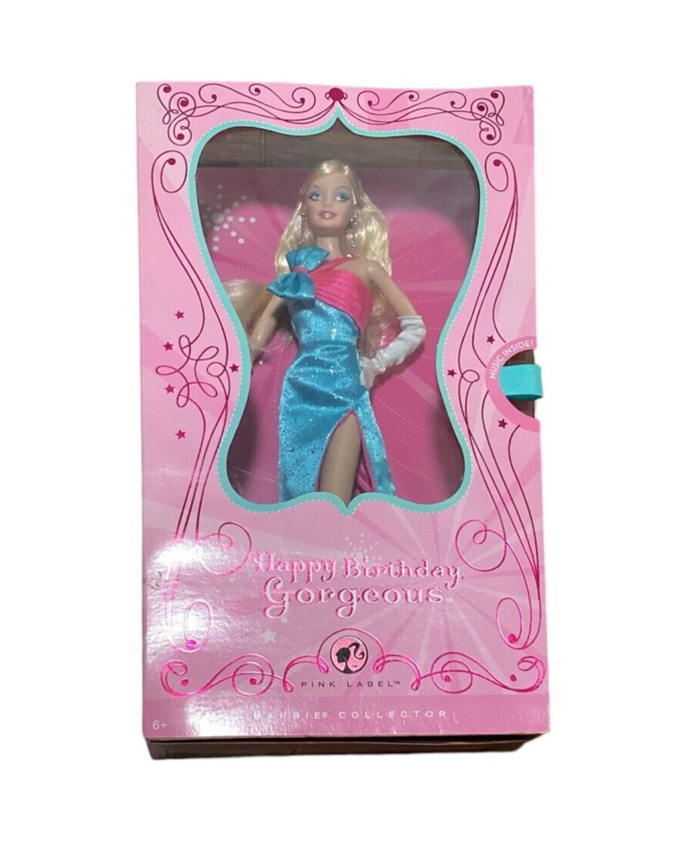 Happy Birthday Gorgeous Barbie Doll Pink Label Barbie Collector 2008 ...