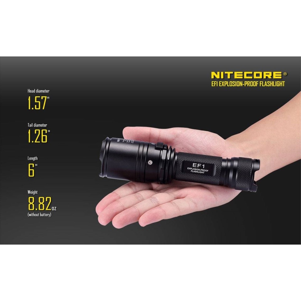 ~NEW~ Nitecore EF1 Explosion-Proof Flashlight (No Batteries) | eBay