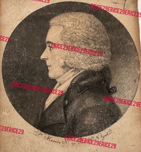 1797 Charles Févret de Saint-Mémin Mezzotint Portrait No. 87 of William ...