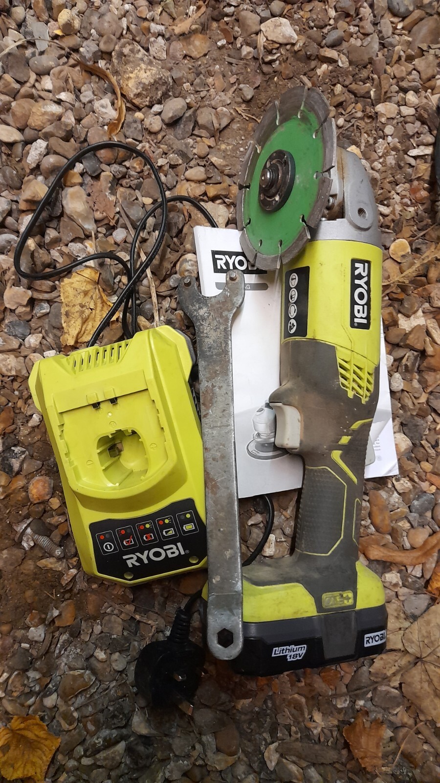 Ryobi R18AG-0 18V Cordless Angle Grinder | eBay UK