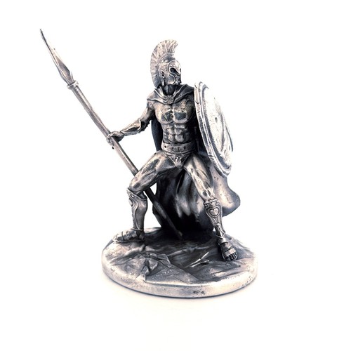 1oz Limited Spartan Hand Poured 999 Silver Statue Gold Spartan Bar Coin ...