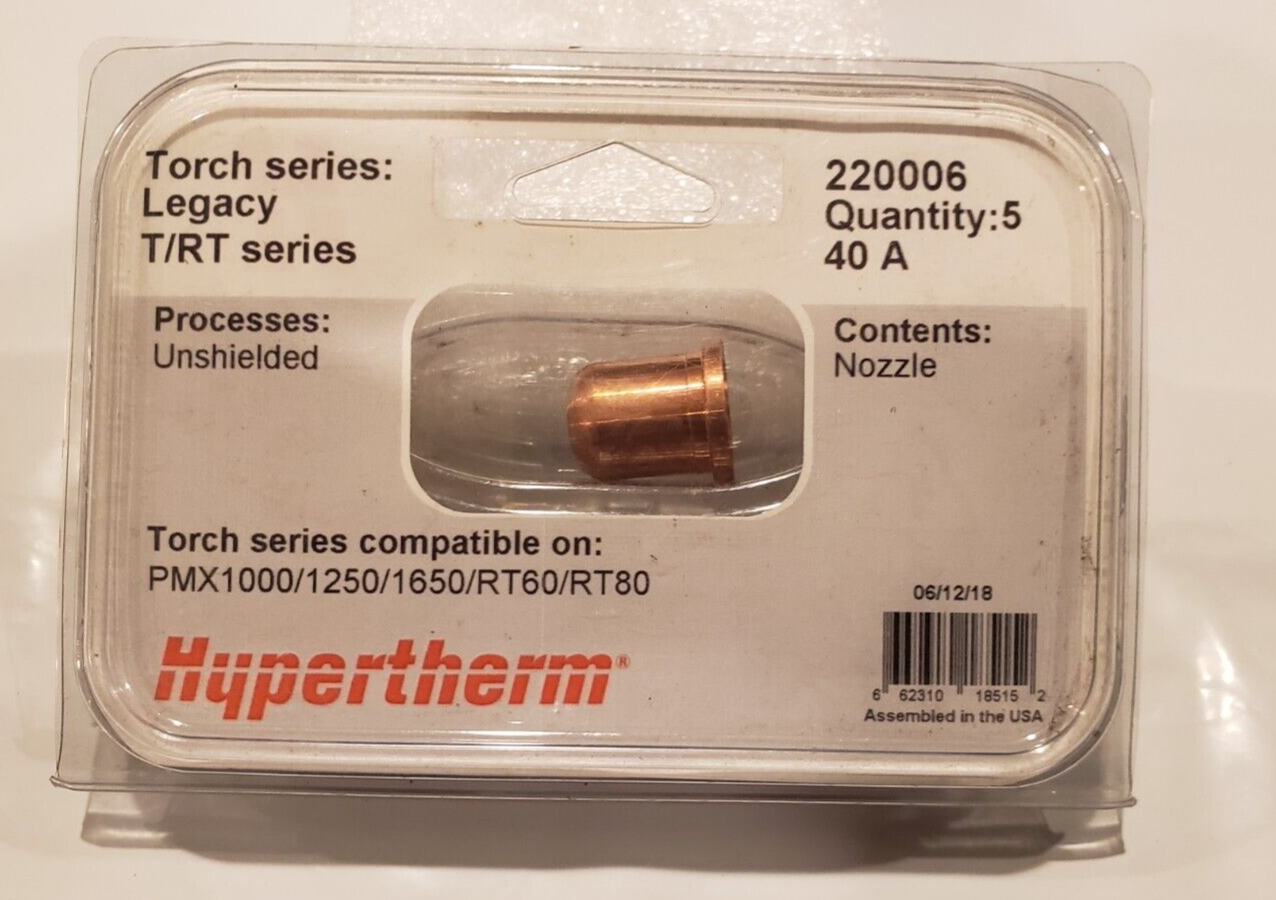 Hypertherm 220006 Plasma Cutter Nozzle Tips ( 5 pk ) (NEW) | eBay
