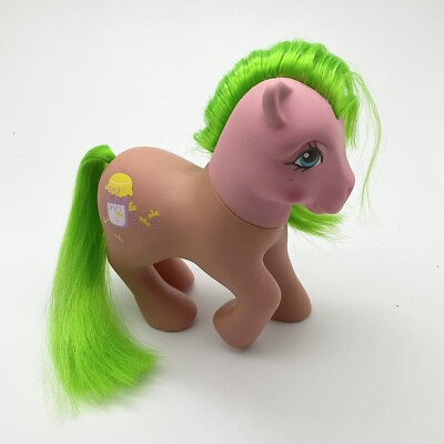 Vintage 1985 My Little Pony G1 MLP Raspberry Jam Pink Green Earth Pony ...