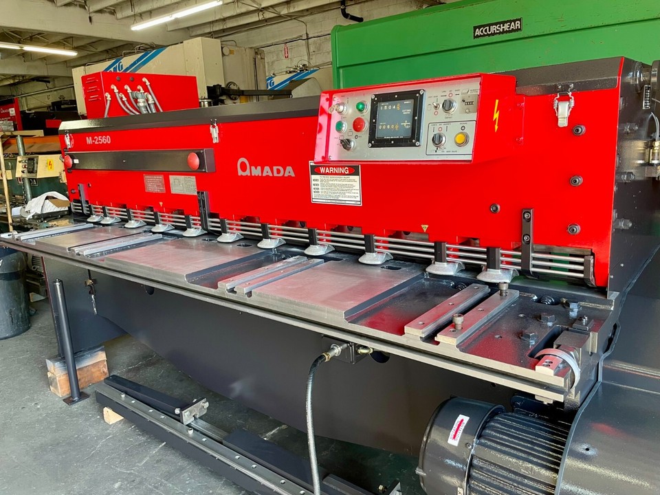 Amada M-2560 Shear 8ft X 1/4” Mild Steel Capacity Power Backgauge | eBay