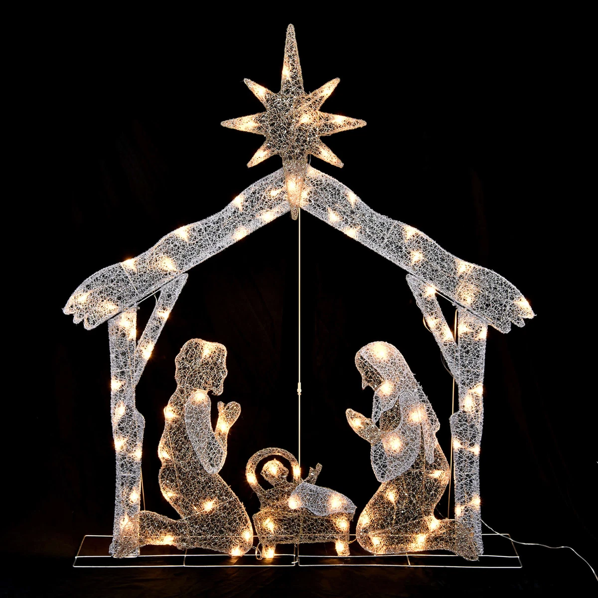 Outdoor Lighted Nativity Sets
