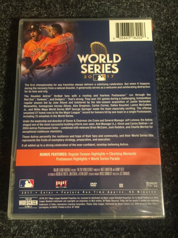 Houston Astros 2017 World Series Champions (DVD)........…BRAND NEW ...