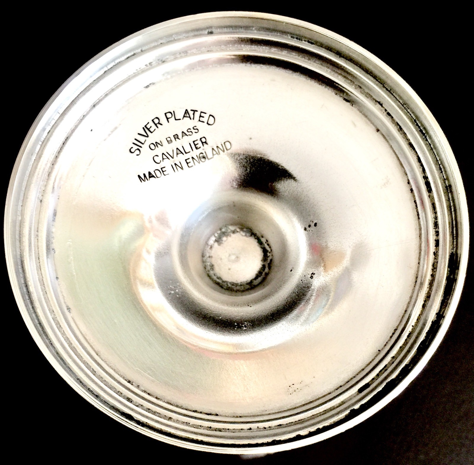 Set of Five Vintage (1950s) Ornate Cavalier Silver Plated Wine Goblets ...