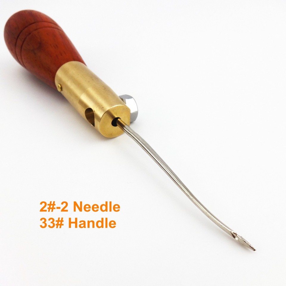 1#-2/2#-2 Leather Craft Shoemaker Cobbler Sew Stitching Hook Needle Awl ...