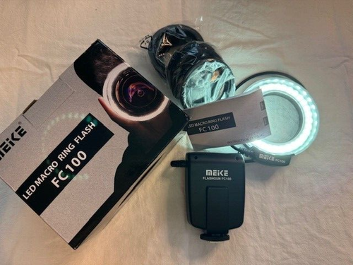 Meike FC-100 LED Macro Ring Flash Light for Nikon Canon Olympus DSLR ...