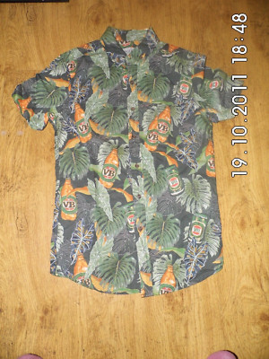 Uncle Reco The party collection mens VB Beer print shirt size S new | eBay