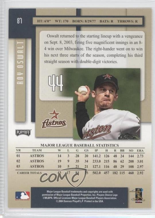 2004 Playoff Prestige Roy Oswalt #87 | eBay
