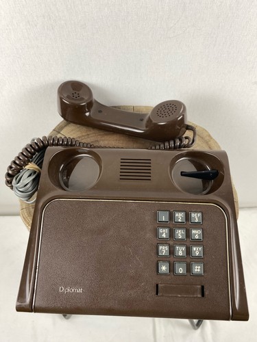 Vintage 70s Northern Telecom Diplomat Landline Desk Phone Brown | eBay