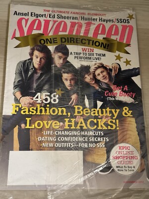 2014 NOVEMBER SEVENTEEN MAGAZINE - ONE DIRECTION COVER NEW LIAM PAYNE ...