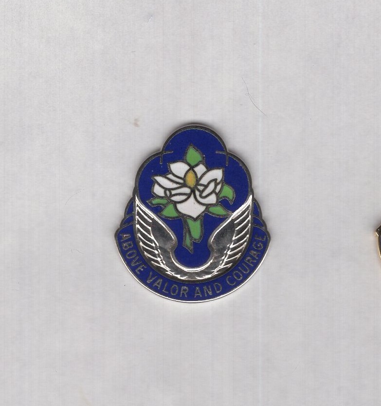 US Army 185th Aviation Battalion crest DUI c/b clutchback badge G-23 | eBay