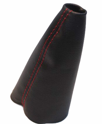 Vinyl Black w/Red Stitch Manual Shift Boot Fits 07-14 Mini Cooper R55 ...