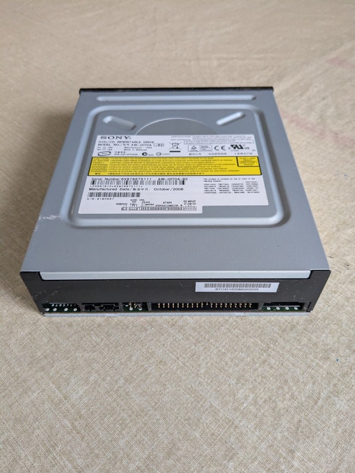 Sony NEC AW-Q170A 18x Internal IDE DVD/CD DVD±RW DL Rewritable Drive Black | eBay