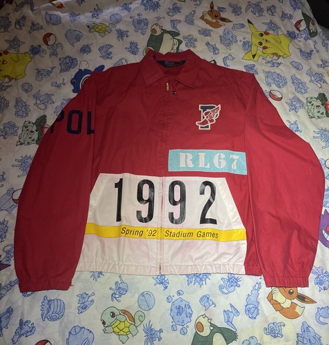 Vintage Polo Ralph Lauren P Wing Stadium Jacket 1992 SKI RARE | eBay