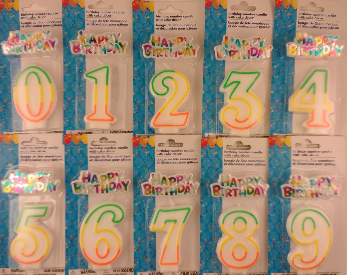 Number Birthday Candles 3