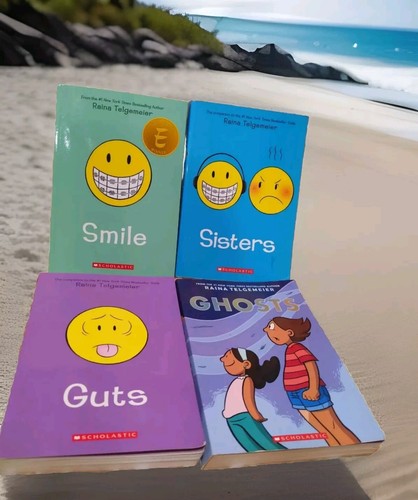 Raina Telgemeier -Smile Sisters Guts Ghosts-4 1st Edition Graphic PB ...