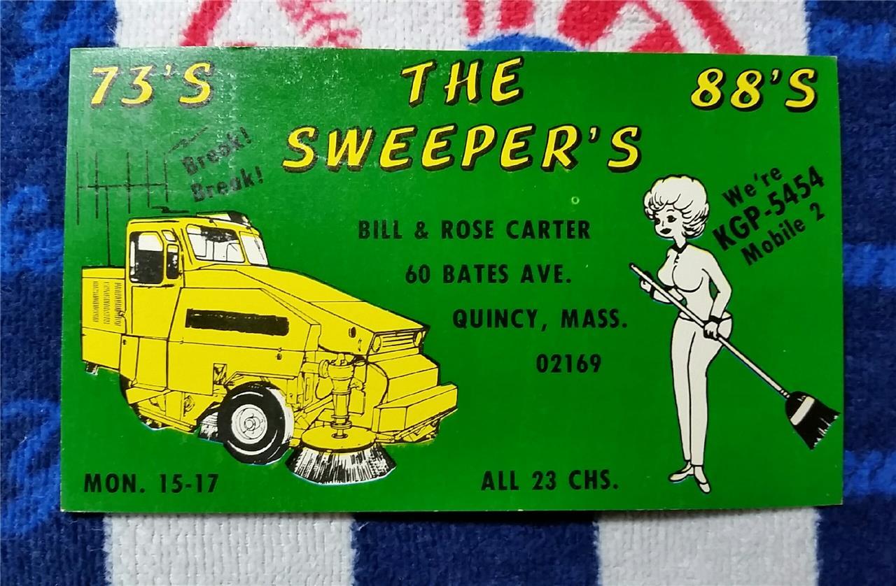 HAM CB RADIO QSL Trading Card "THE SWEEPER'S - BILL & ROSE CARTER ...