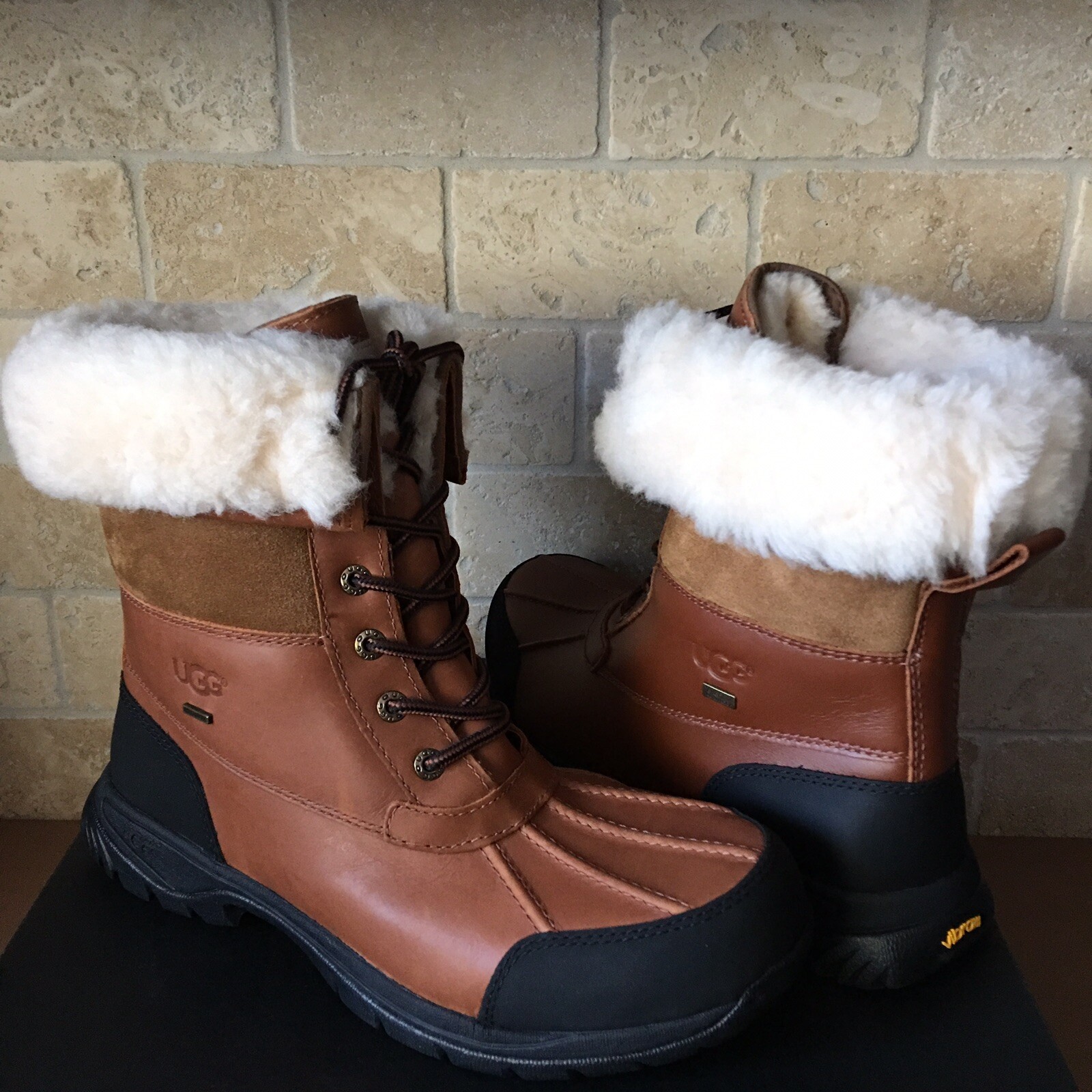 UGG Butte Worchester Waterproof Leather Fur Winter Snow Boots Shoes ...