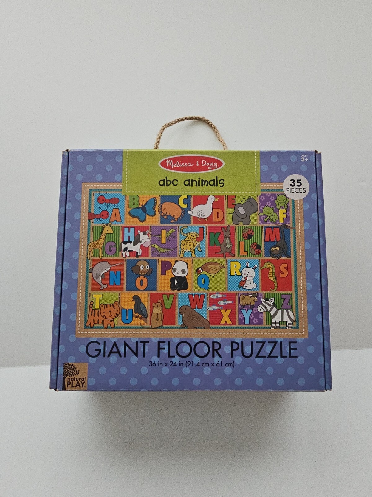 Mellisa & Doug Alphabet Animal Floor Puzzle Beautiful Complete 2H | eBay