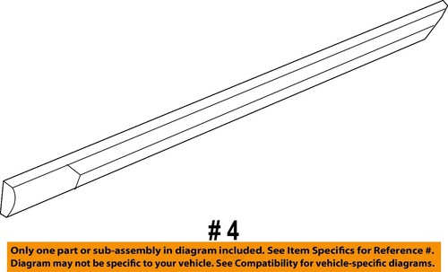 GM OEM 15-20 Tahoe,Yukon Rear Door Exterior Trim-Body Side Mldg ...